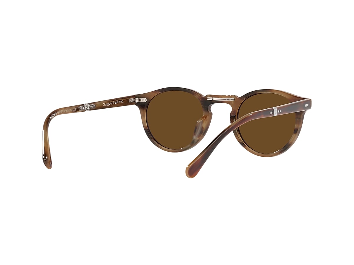 Oliver Gregory Peck 1962 Sunglasses in Amaretto/Striped Oliver Gregory Peck 1962 Sunglasses in Amaretto/Striped