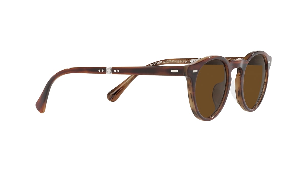 Oliver Gregory Peck 1962 Sunglasses in Amaretto/Striped Oliver Gregory Peck 1962 Sunglasses in Amaretto/Striped